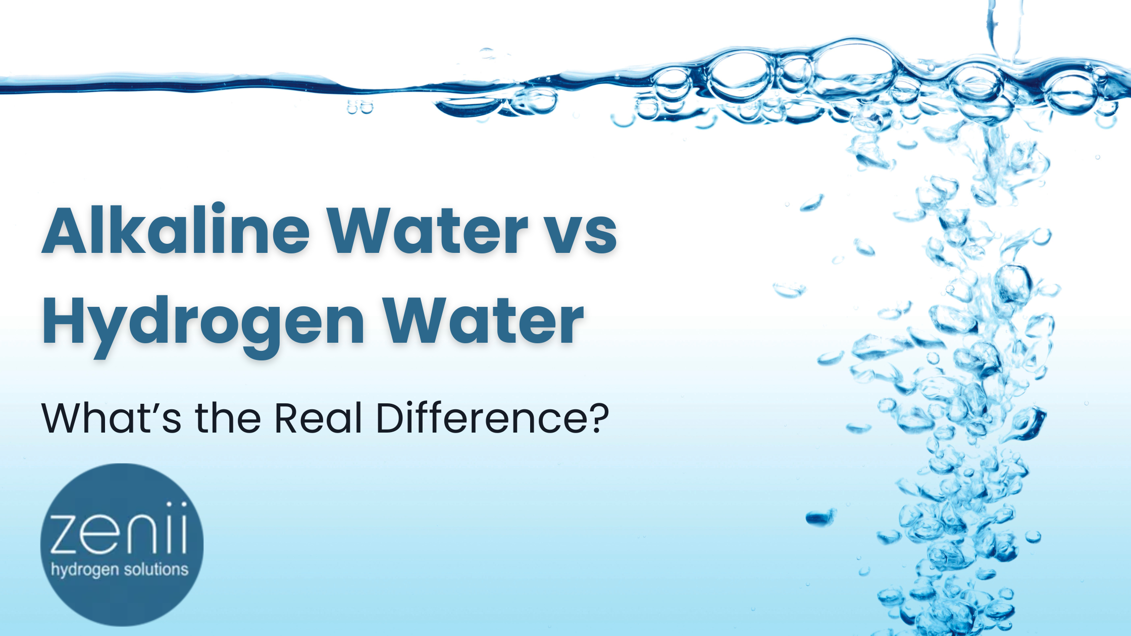 Alkaline Water vs Hydrogen Water: Real Differences – Zenii